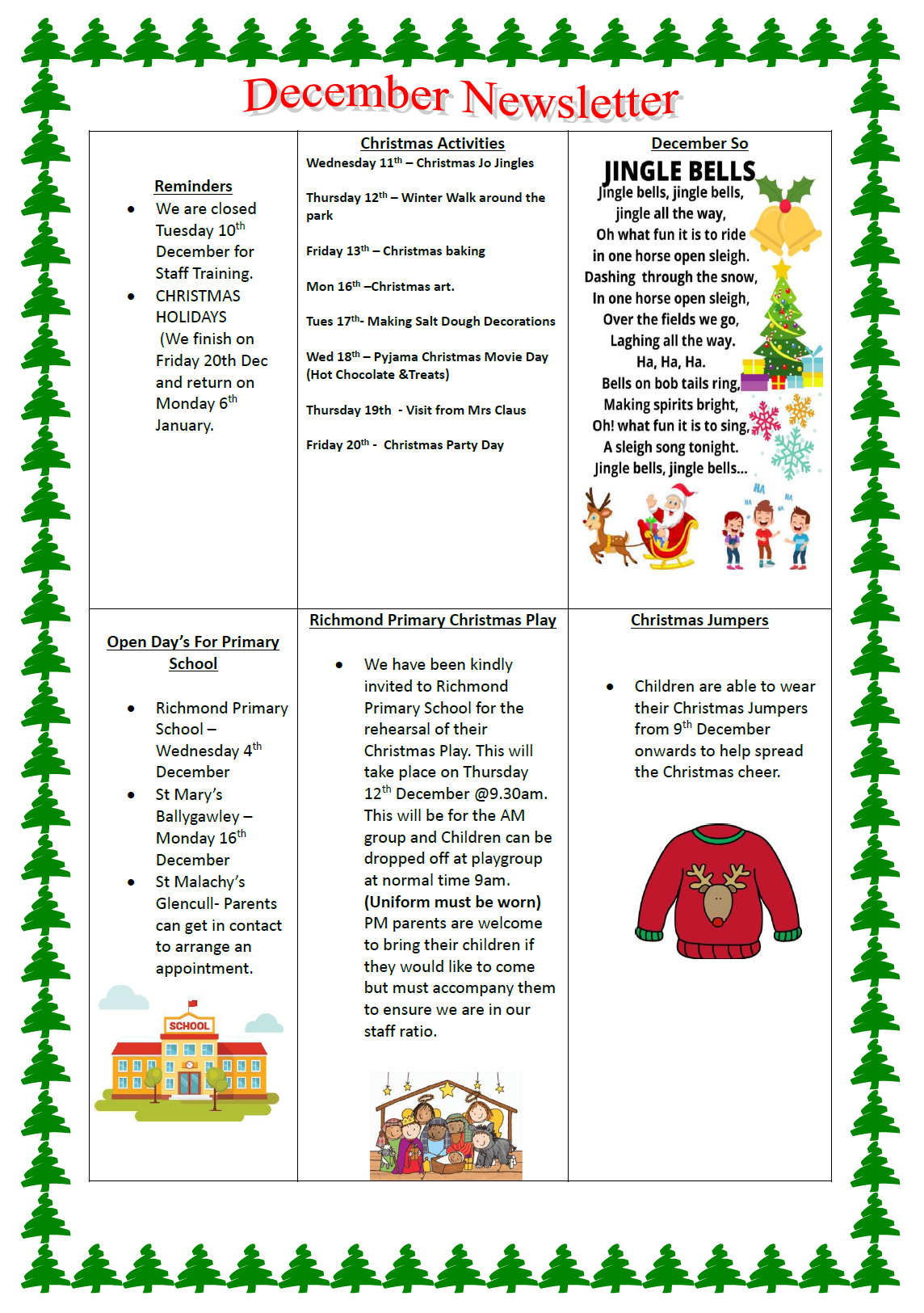 December 2024 Newsletter - Ballygawley Early Years